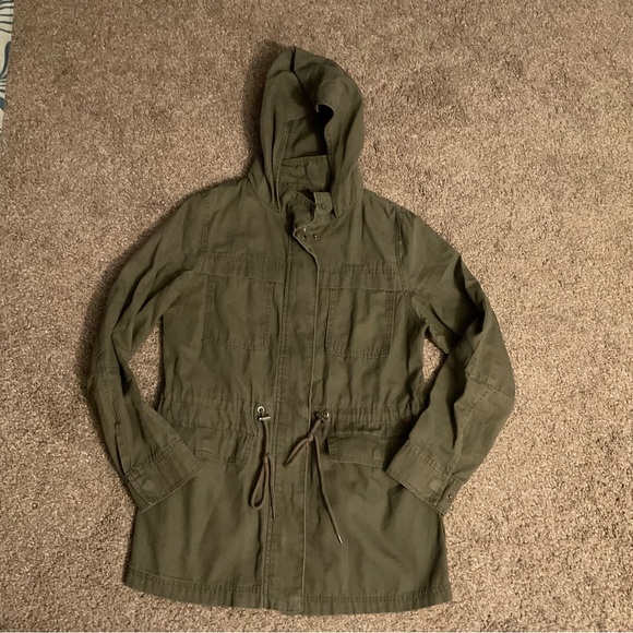 Universal Thread | Jackets & Coats | Universal Thread Army Green Hooded ...